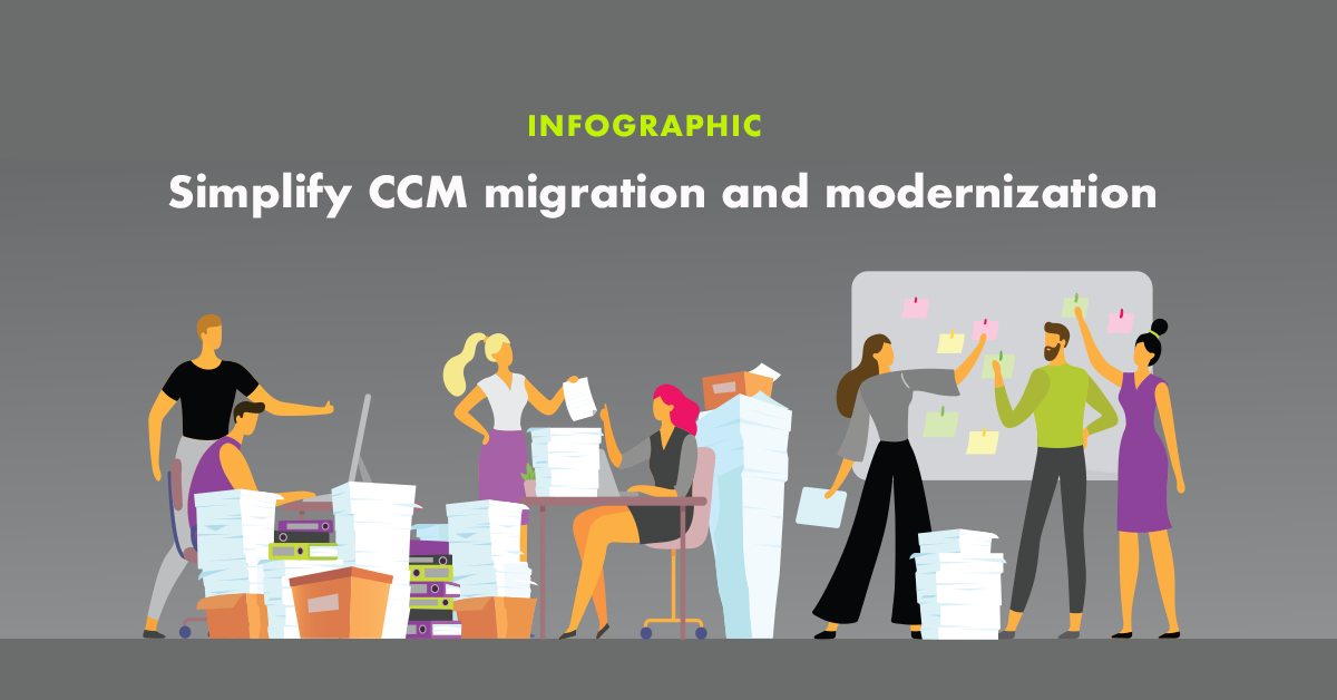 Infographic - Simplify CCM Migration and Modernization | Messagepoint