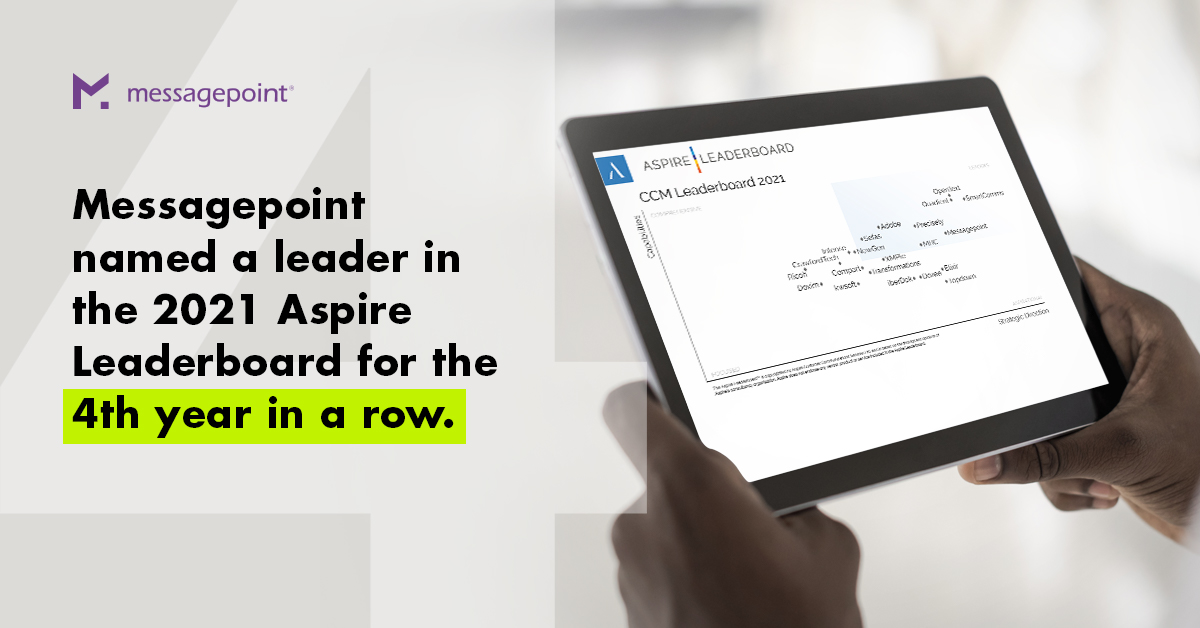 Messagepoint Recognized as an Overall CCM Leader by Aspire for the ... Messagepoint Recognized as an Overall CCM Leader by Aspire for the ...